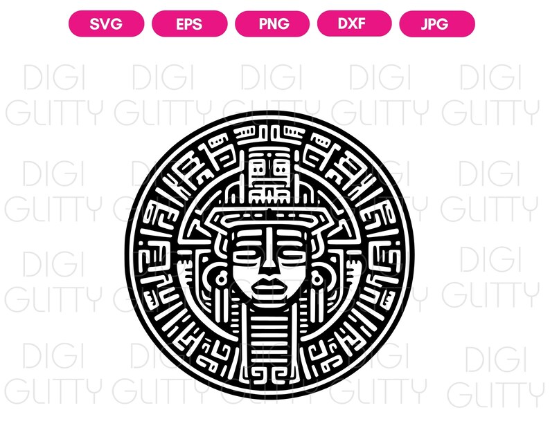 Paquete SVG azteca, conjunto de 6 vectores del suroeste, archivos ...