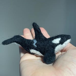 Tiny Needle Felted Orca - Etsy