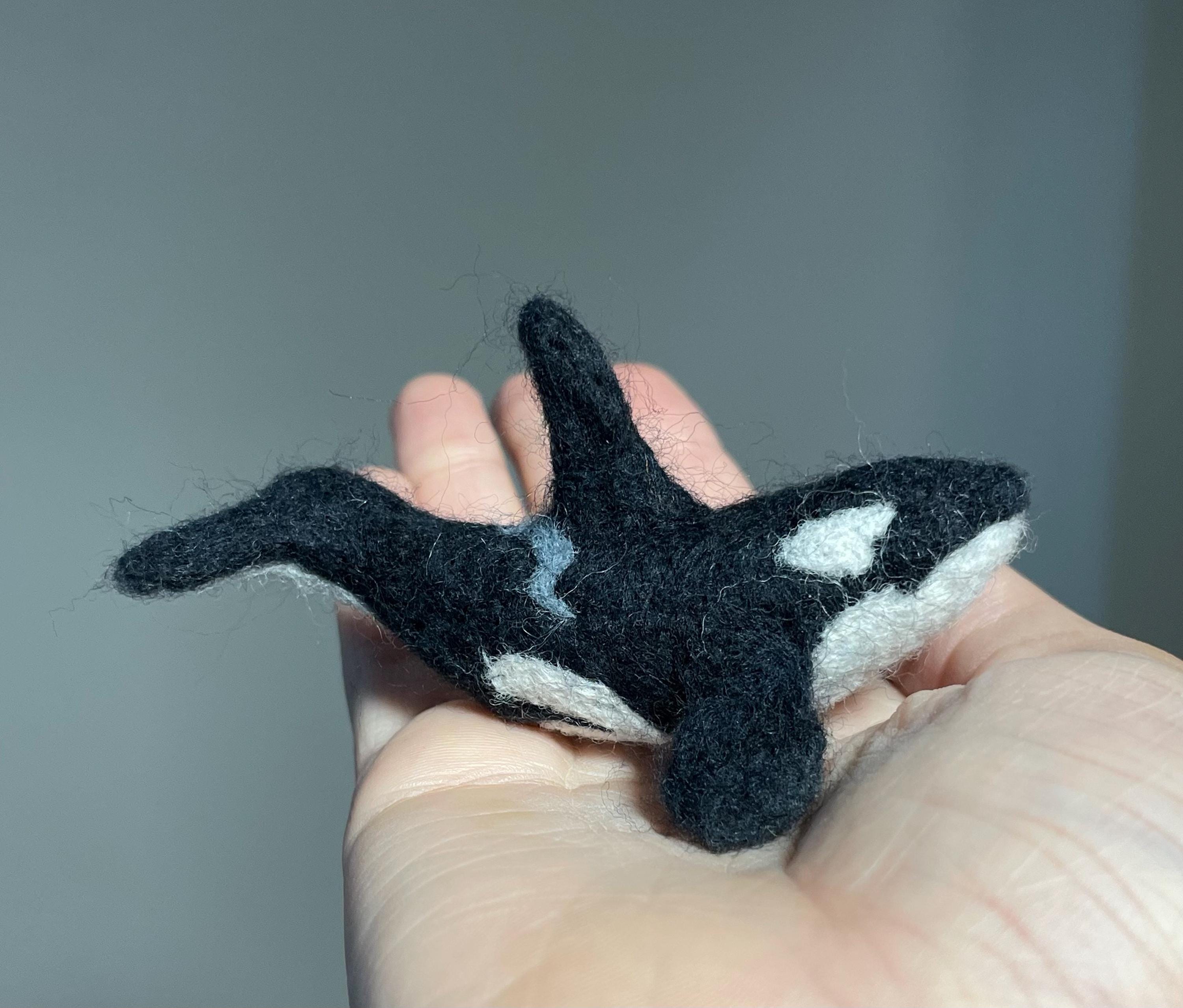 Tiny Needle Felted Orca - Etsy