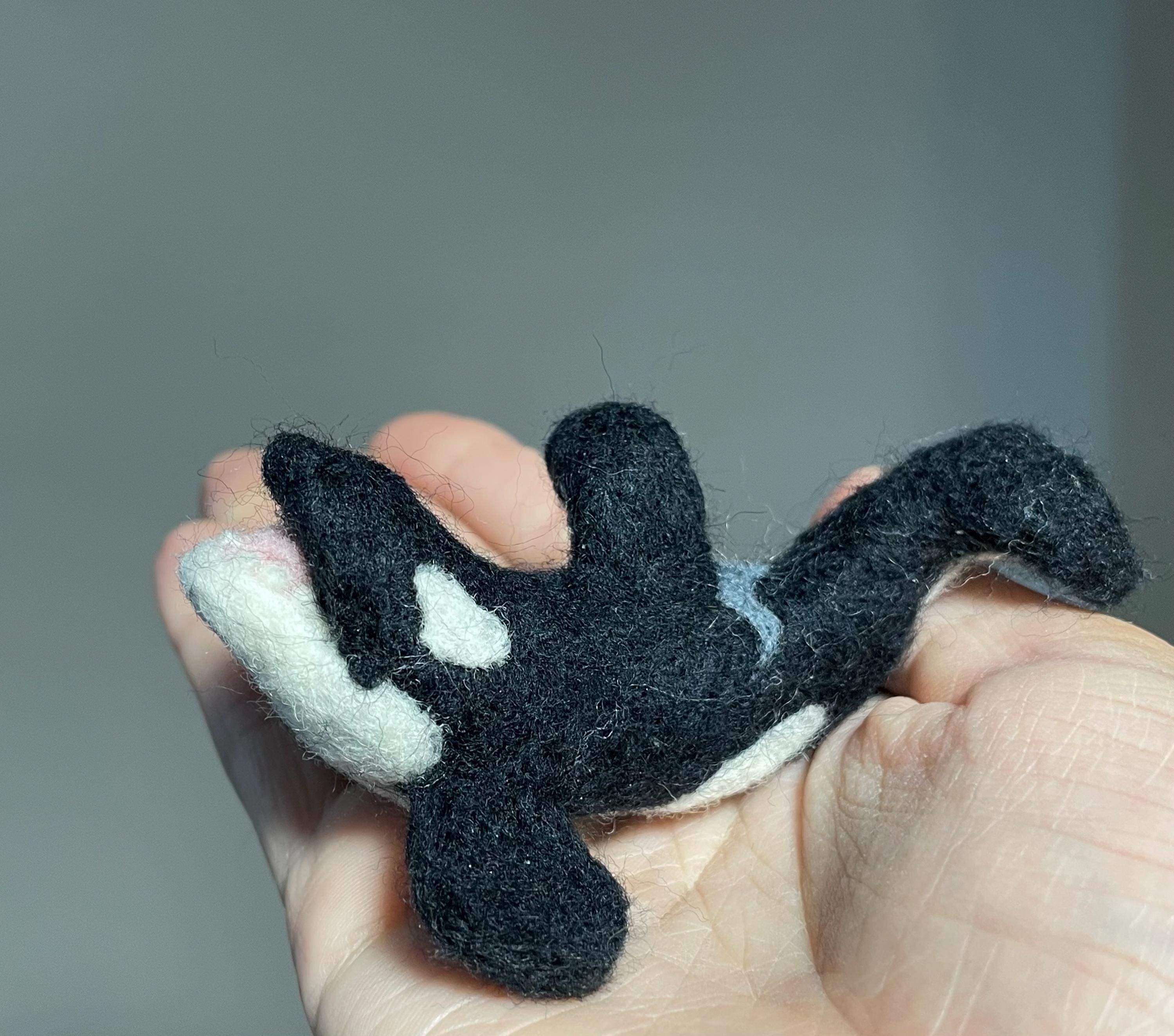 Tiny Needle Felted Orca - Etsy