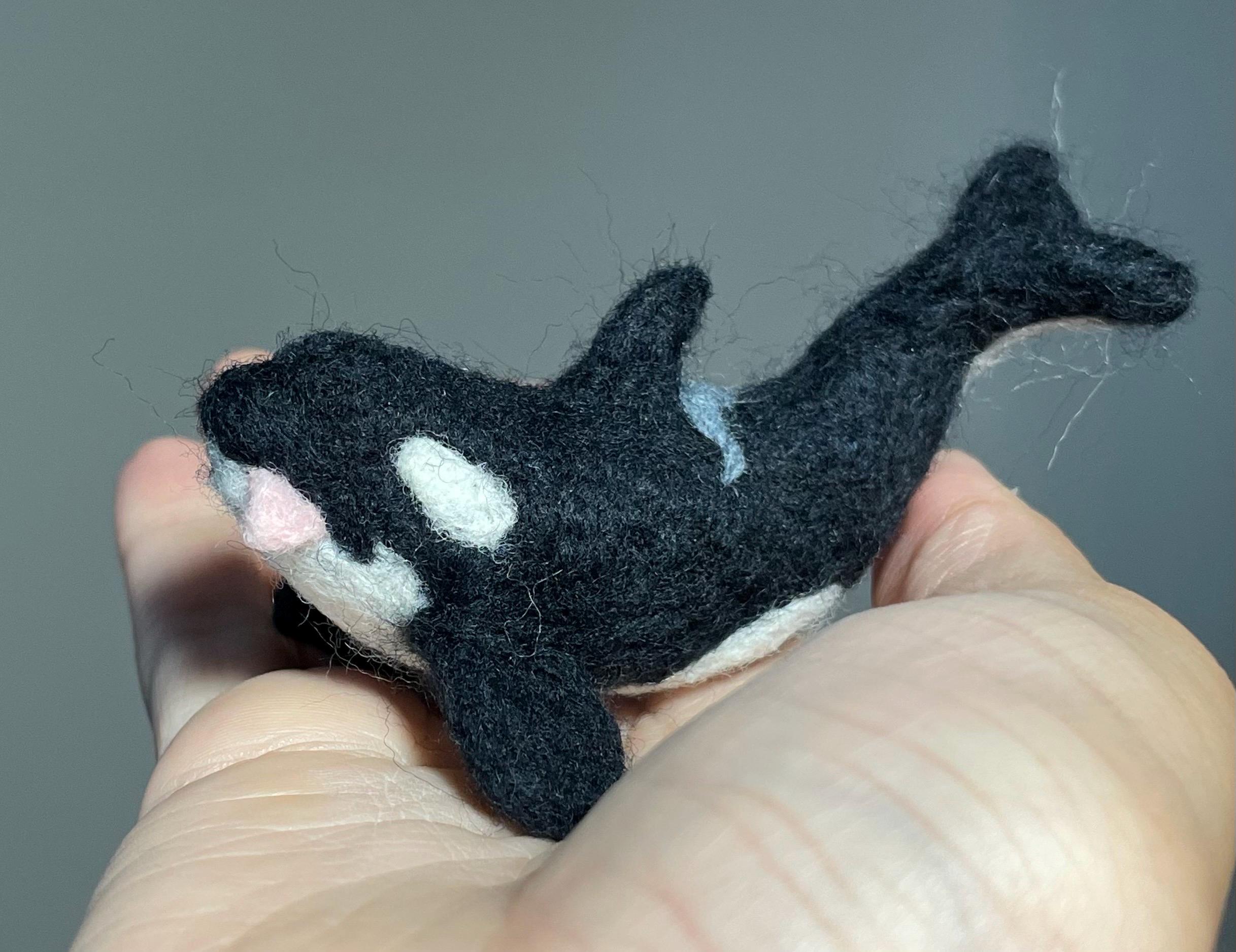 Tiny Needle Felted Orca - Etsy
