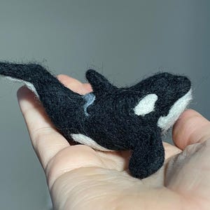 Tiny Needle Felted Orca - Etsy