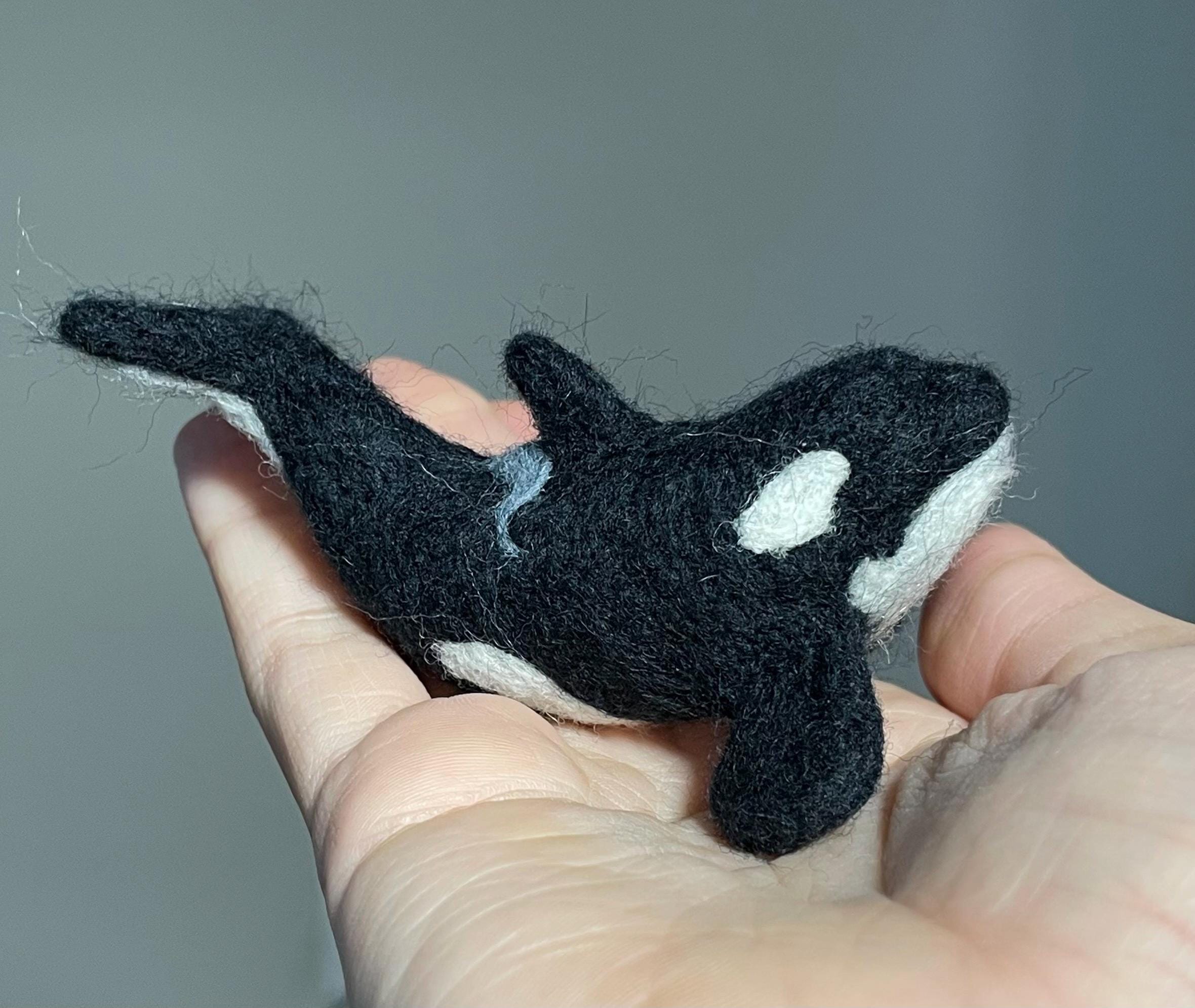 Tiny Needle Felted Orca - Etsy