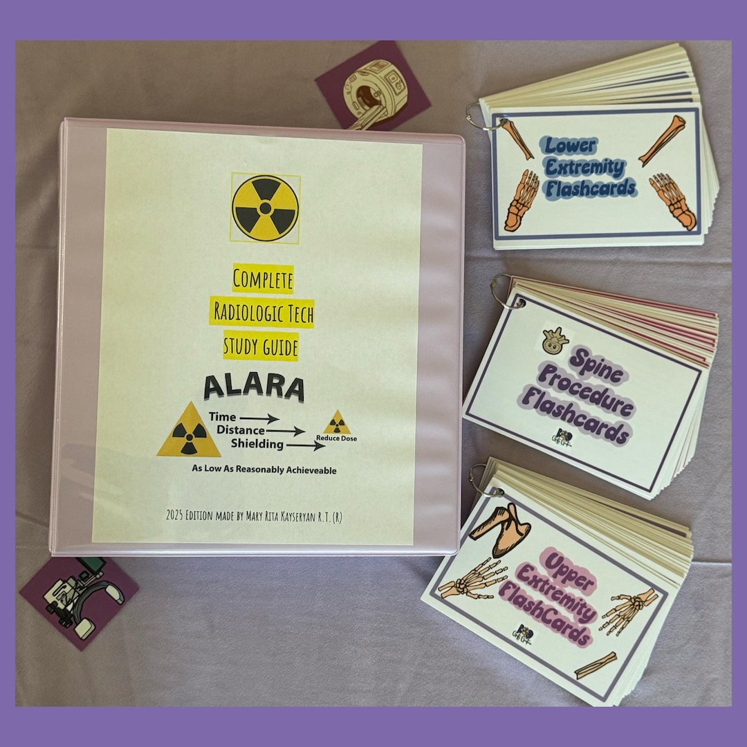 2025 Complete Radiologic Technologist Study Guide Binder Bundle ...