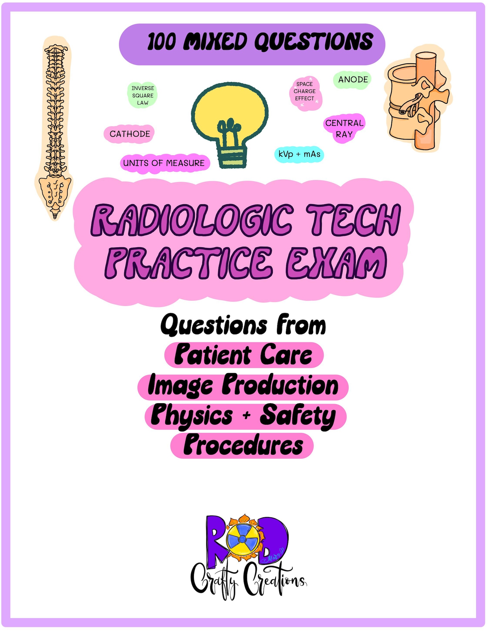 Radiologic Tech Study Exam - 100 Mixed Questions - Etsy