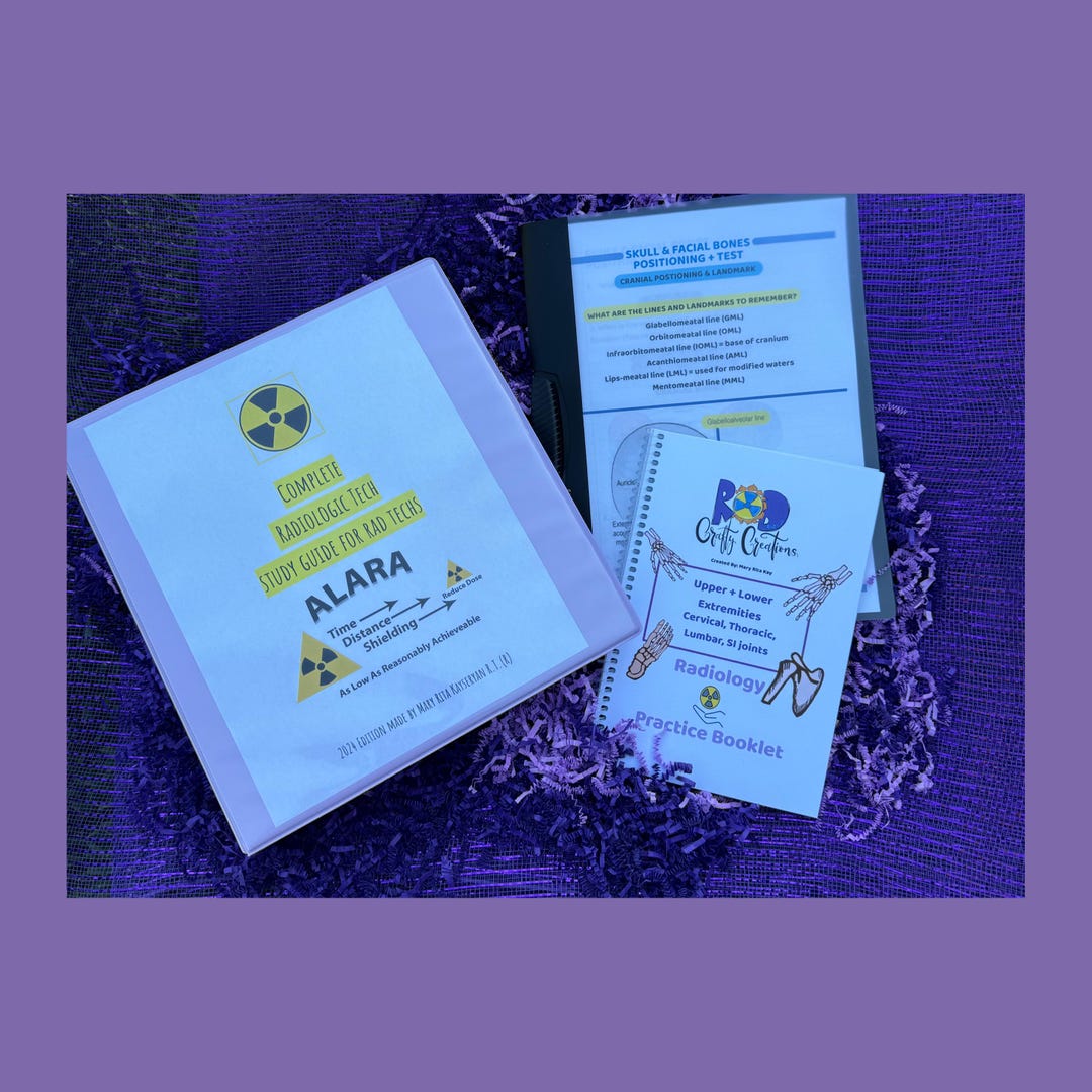 2024 Radiologic Tech Study Bundle Radiologic Tech Study Guide Binder ...
