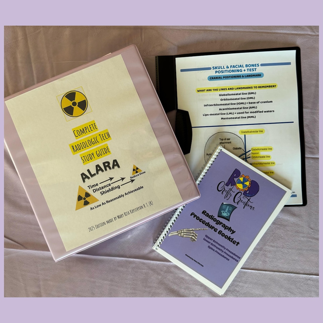 2025 Radiologic Tech Study Bundle + Radiologic Tech Study Guide Binder ...
