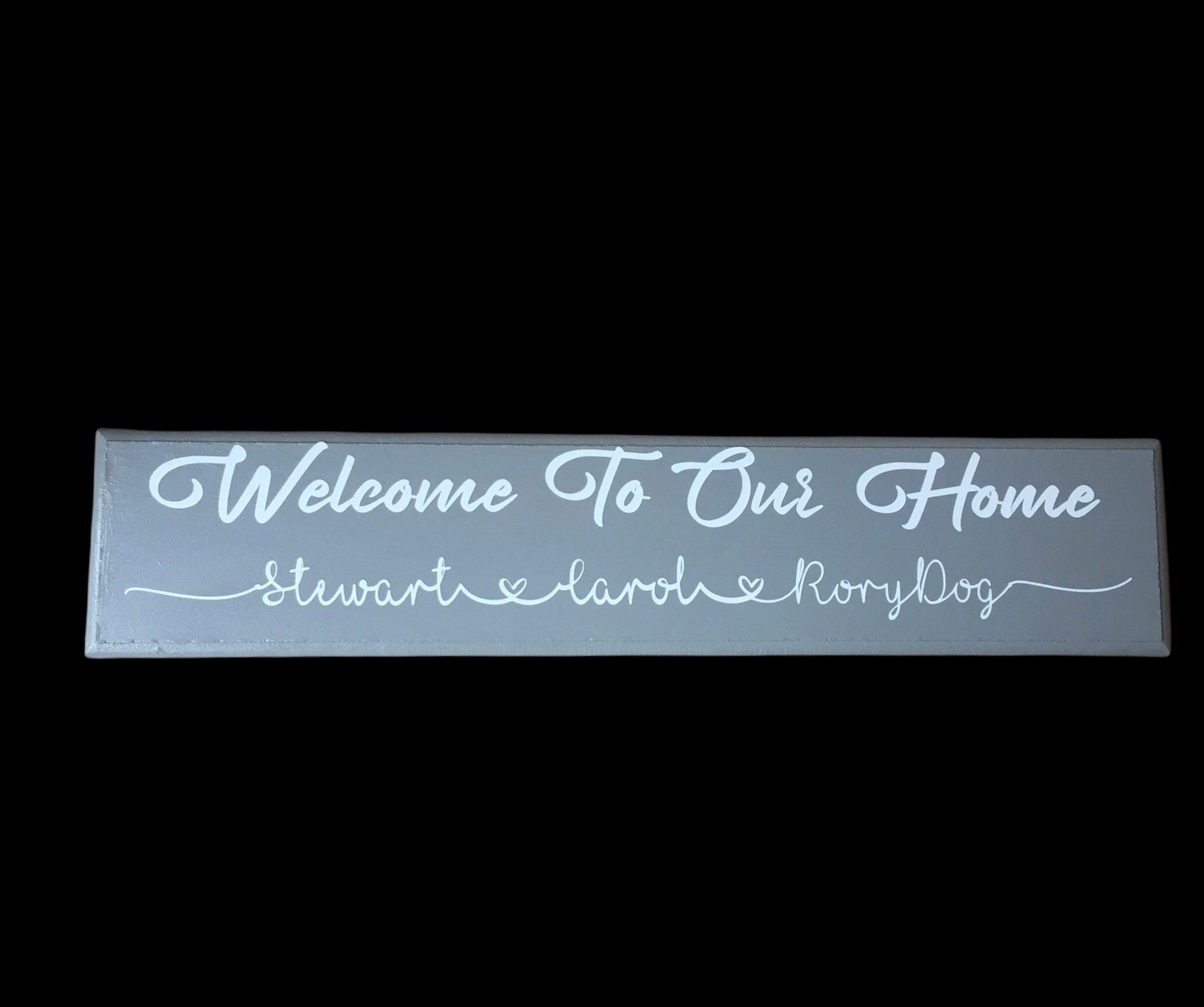 Welcome Sign Wall Art for New Home Personalised Custom Sign - Etsy