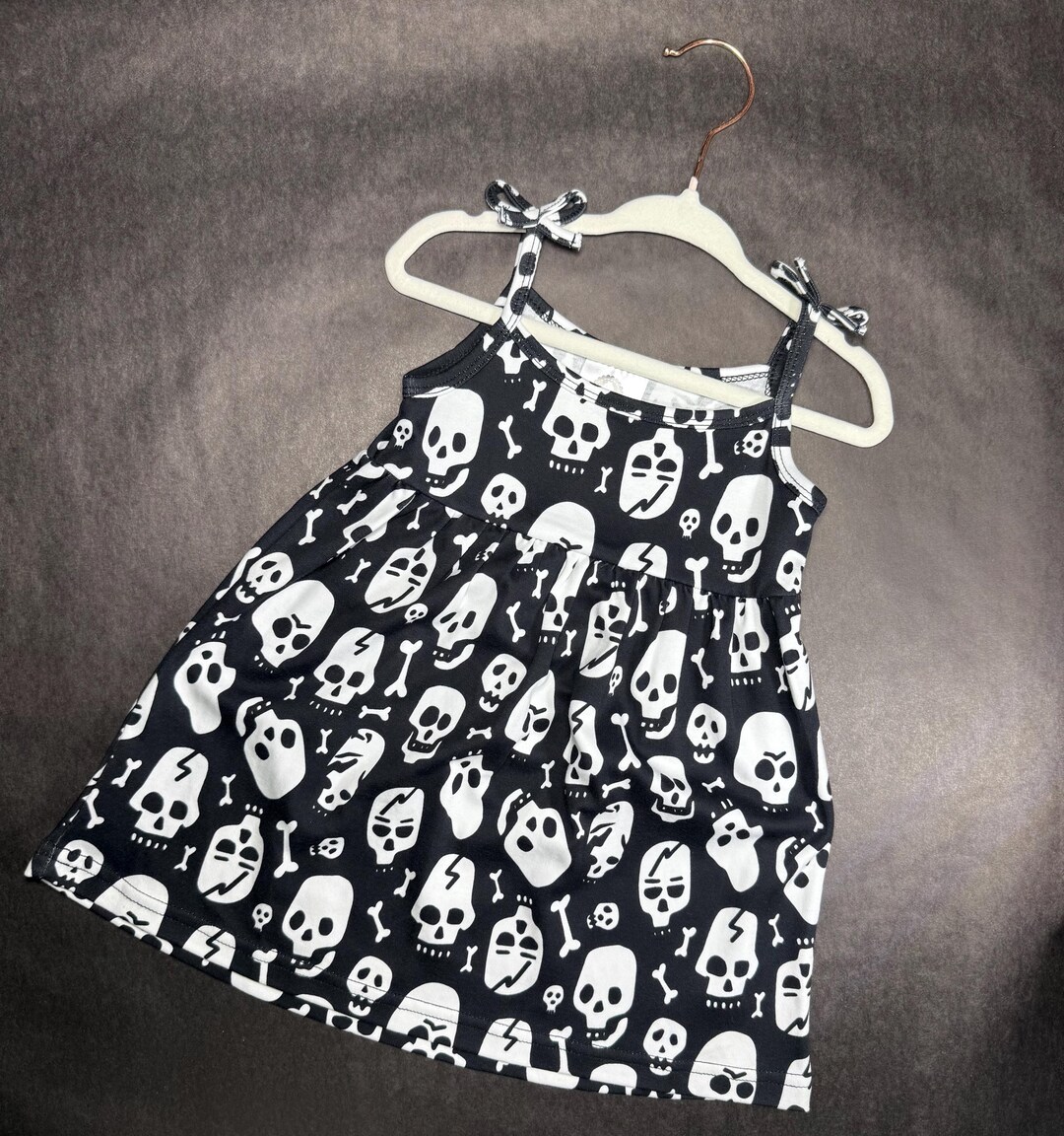 Skull and Bones Baby Dress - Etsy