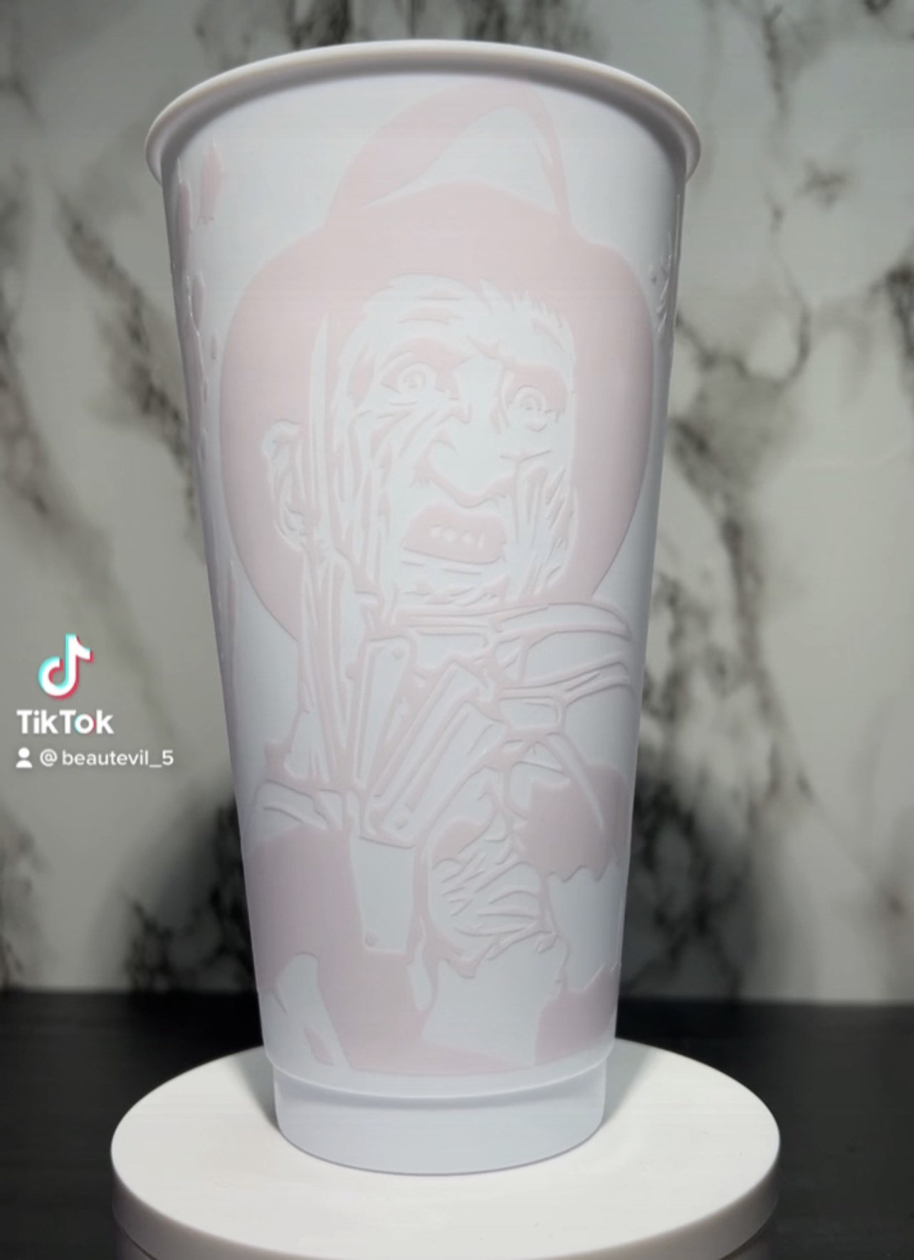 Freddy White Cold Cup Nightmare on Elm Street Color Changing - Etsy