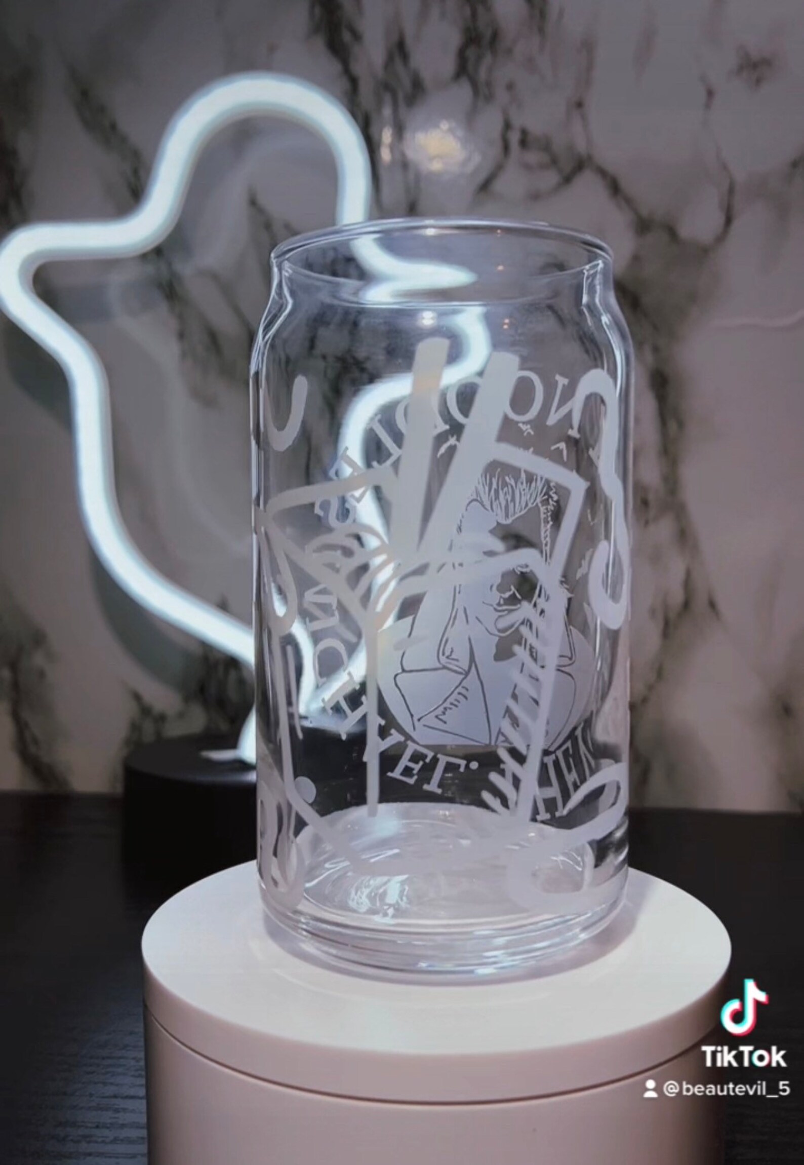 Lost Boys David Color Changing Red Permanent Vinyl on Libbey - Etsy