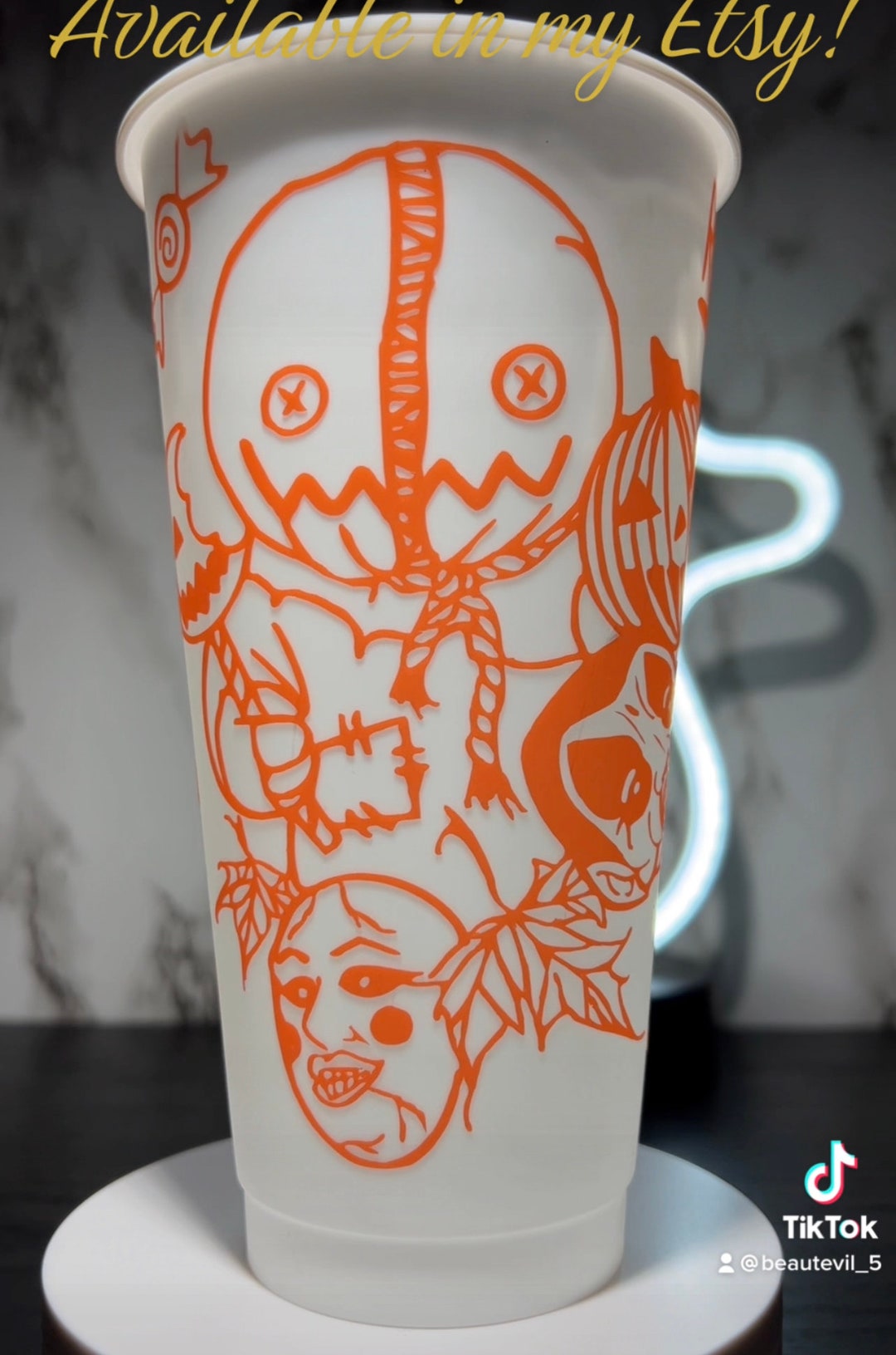 Sam W/masks Trick R Treat Design 2 Color Changing Permanent Vinyl on a ...