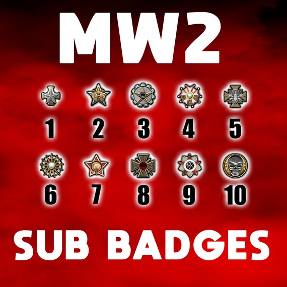 COD MW2 SUB BADGES - Etsy
