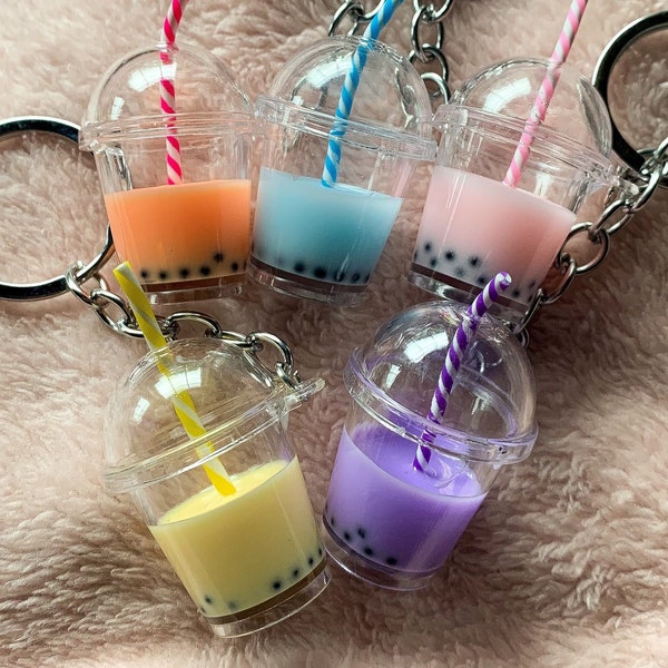 Boba Tea Keychain - Etsy