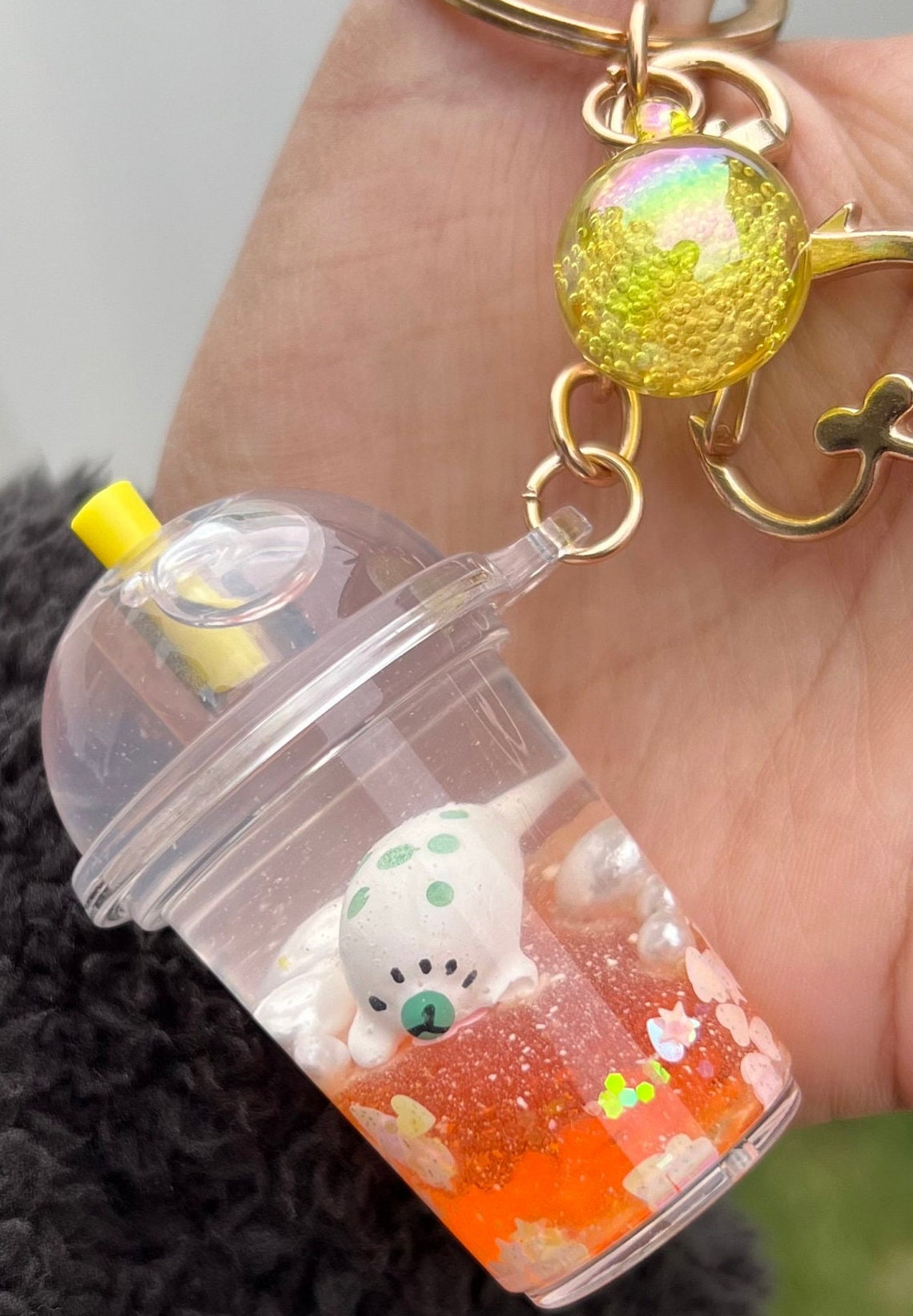 Assorted Kawaii Liquid Drink Keychains - Etsy