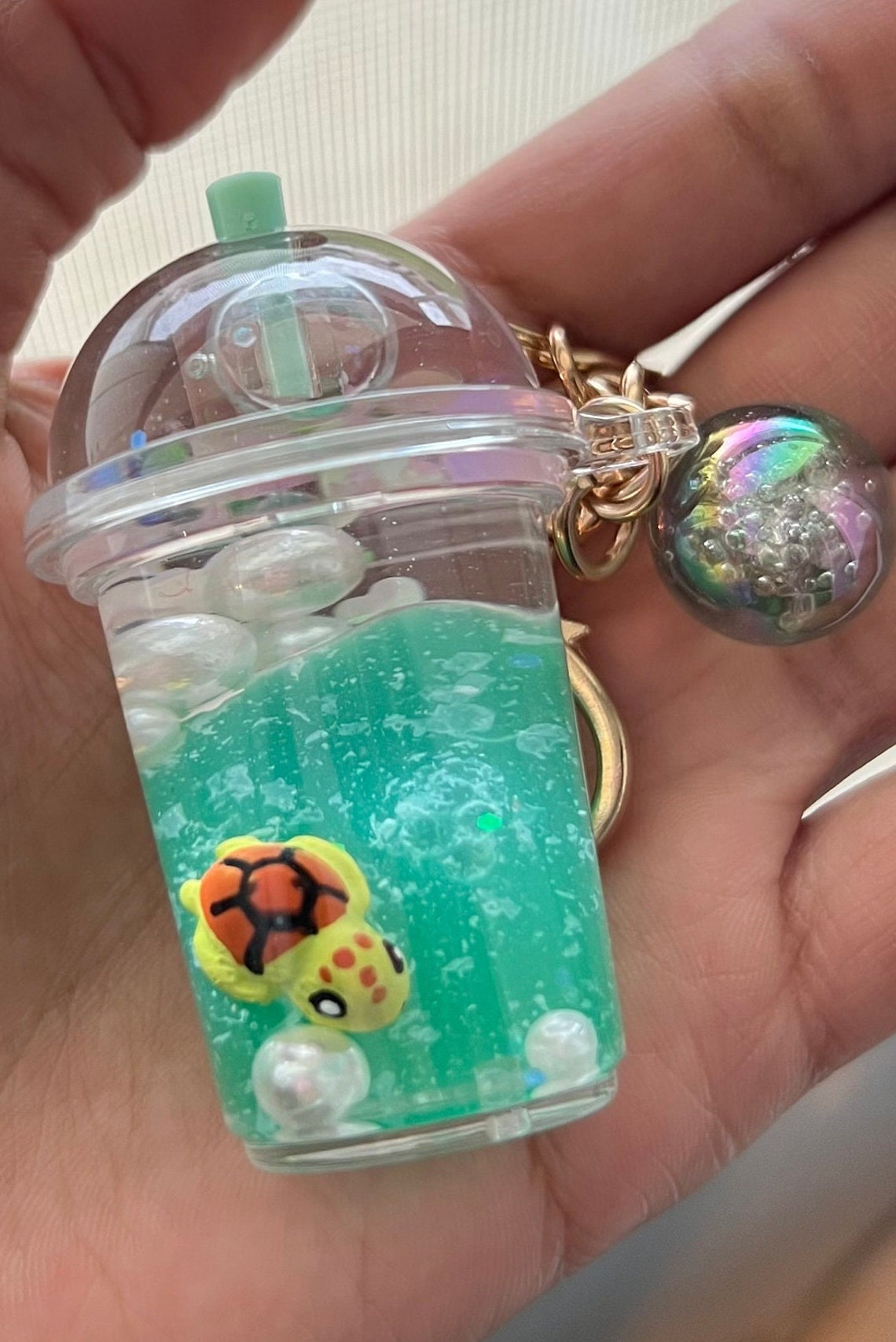 Assorted Kawaii Liquid Drink Keychains - Etsy