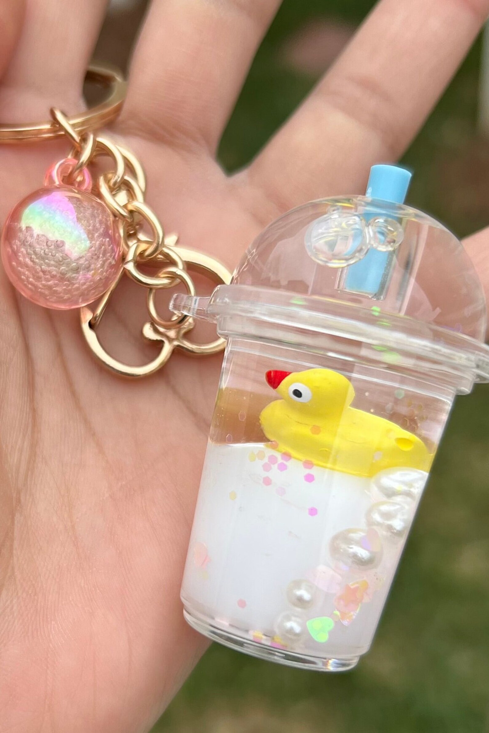 Assorted Kawaii Liquid Drink Keychains - Etsy
