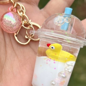 Assorted Kawaii Liquid Drink Keychains - Etsy