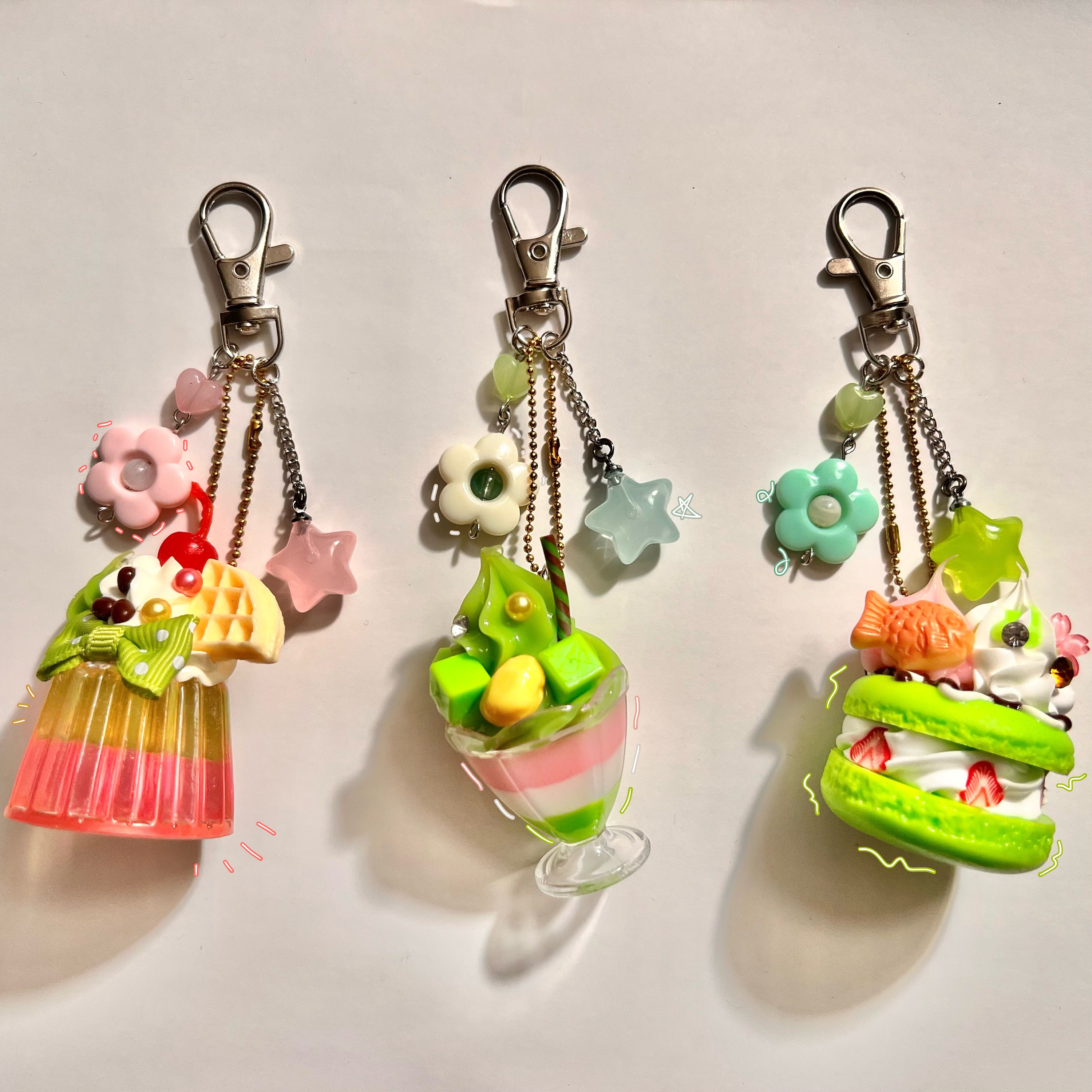 Yummy Dessert Keychains