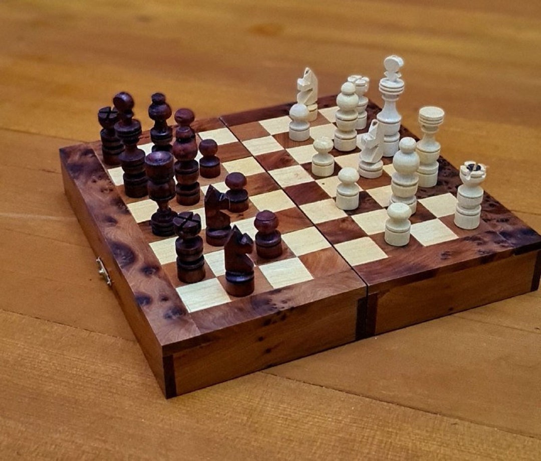Moroccan Craftsmanship Wooden Chess Board - Etsy