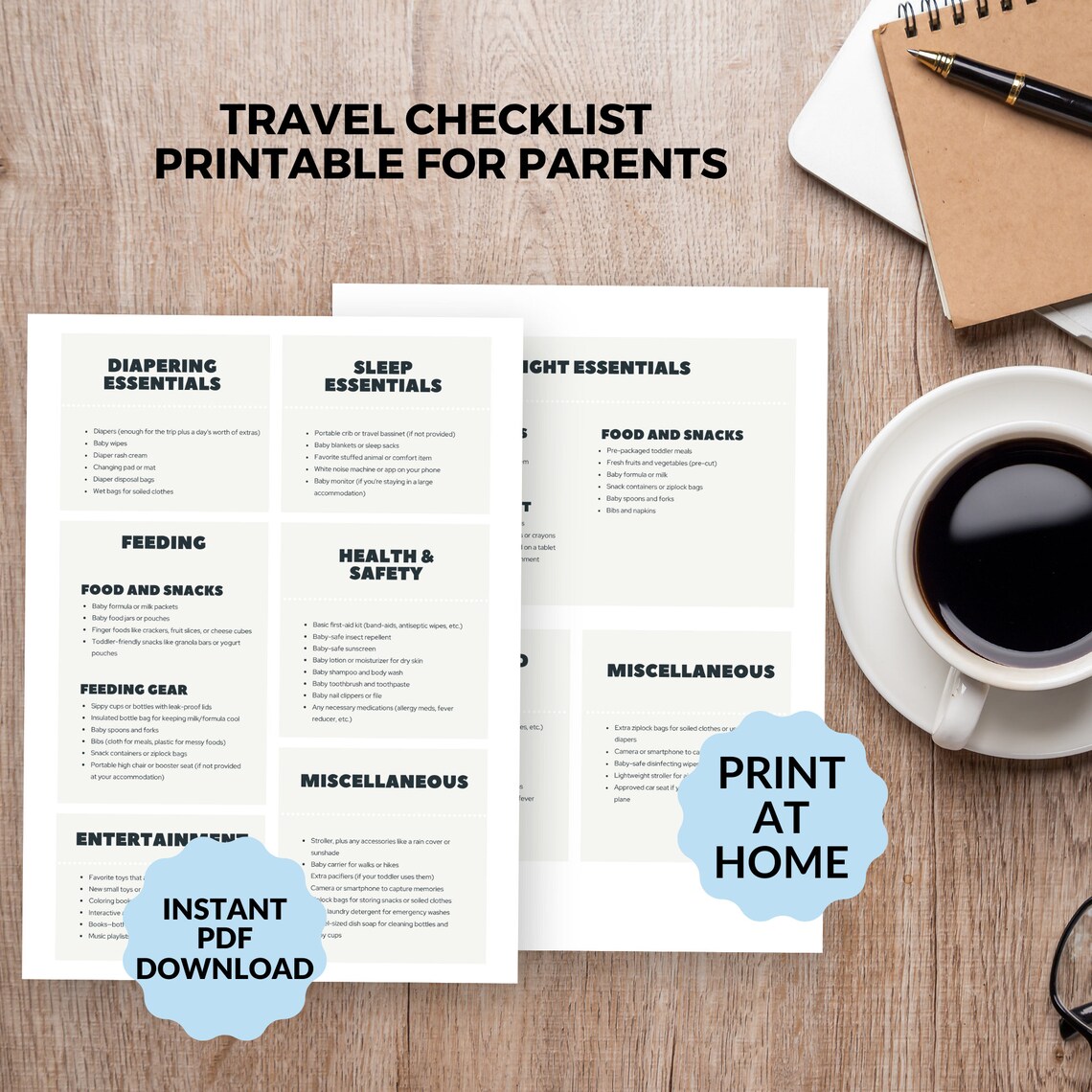 Printable Toddler Packing List, Traveling With A Toddler Checklist ...
