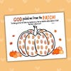 God Picked Me From the Patch Printable | Christian Fall Pumpkin Craft ...