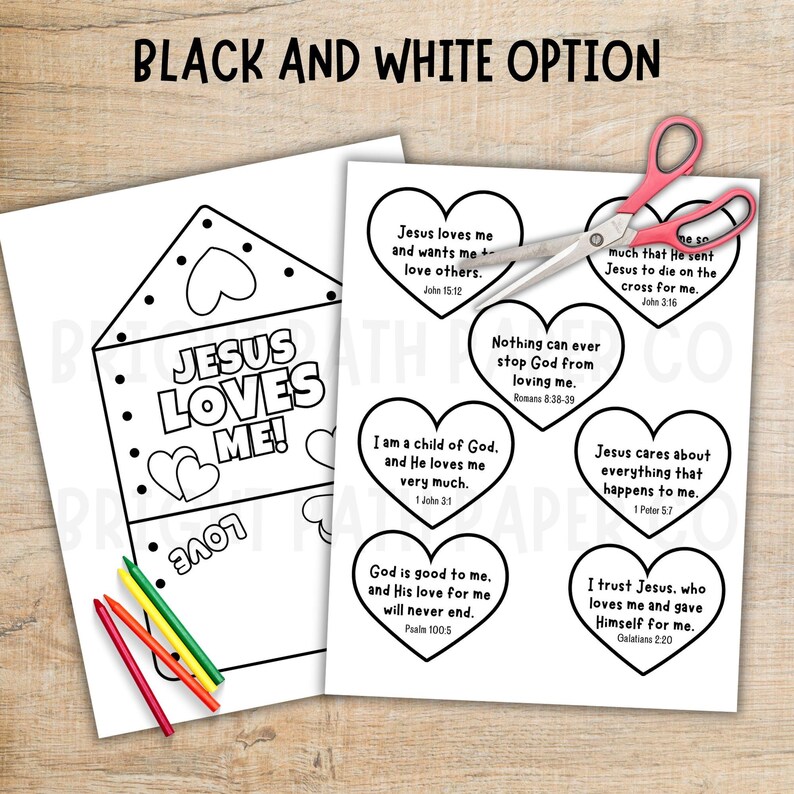 Valentine’s Day Sunday School Bible Craft, Love Notes From Jesus ...