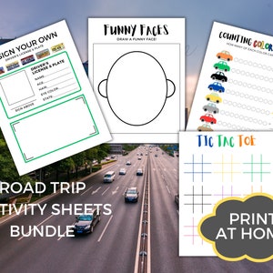 Road Trip Activity Bundle for Kids, Road Trip Abc's Printable Game for ...