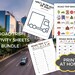 Road Trip Activity Bundle for Kids, Road Trip Abc's Printable Game for ...