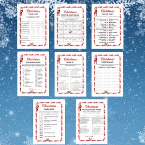 Printable Christmas Game Bundle, Christmas Party Games, Office Holiday ...