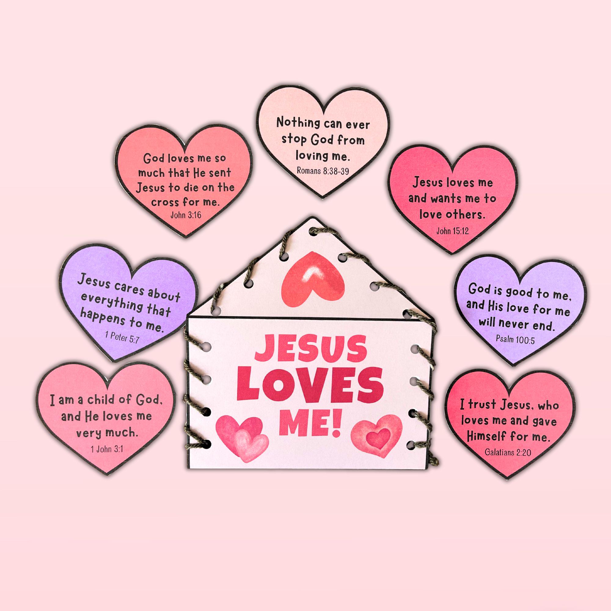 Valentine’s Day Sunday School Bible Craft, Love Notes From Jesus ...