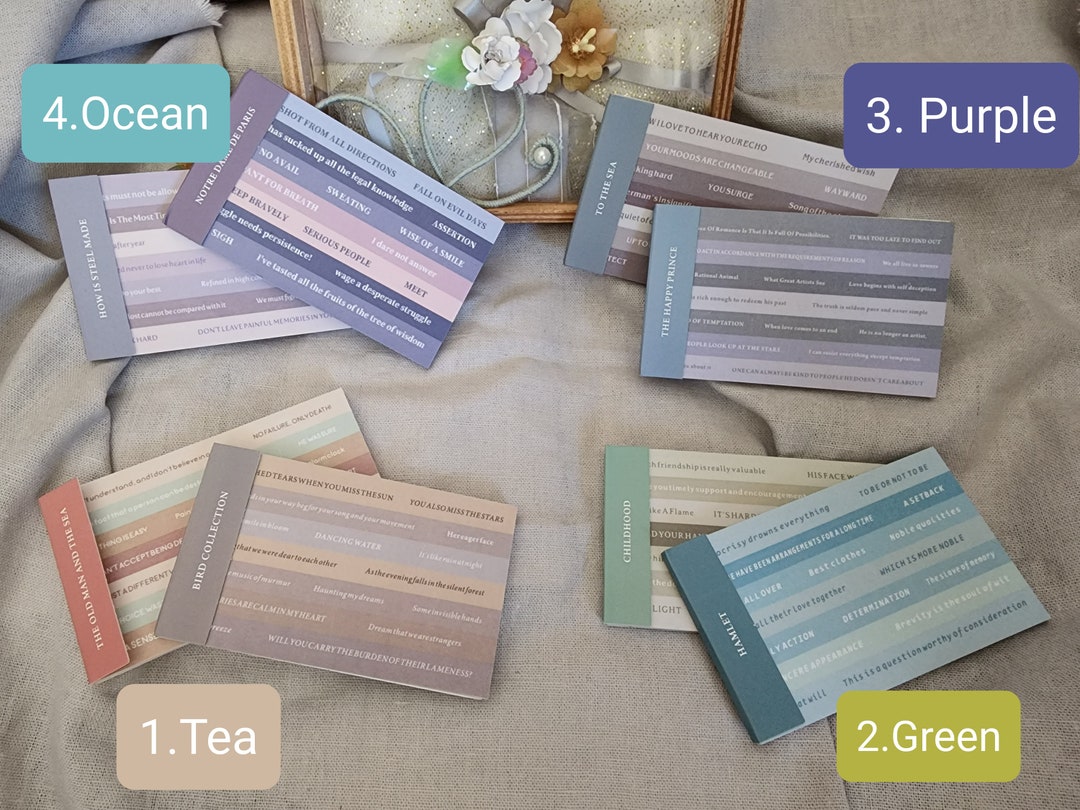 10 Pieces Washi Wording Stickers Paper Stock for Scrapbook Junk Journal ...