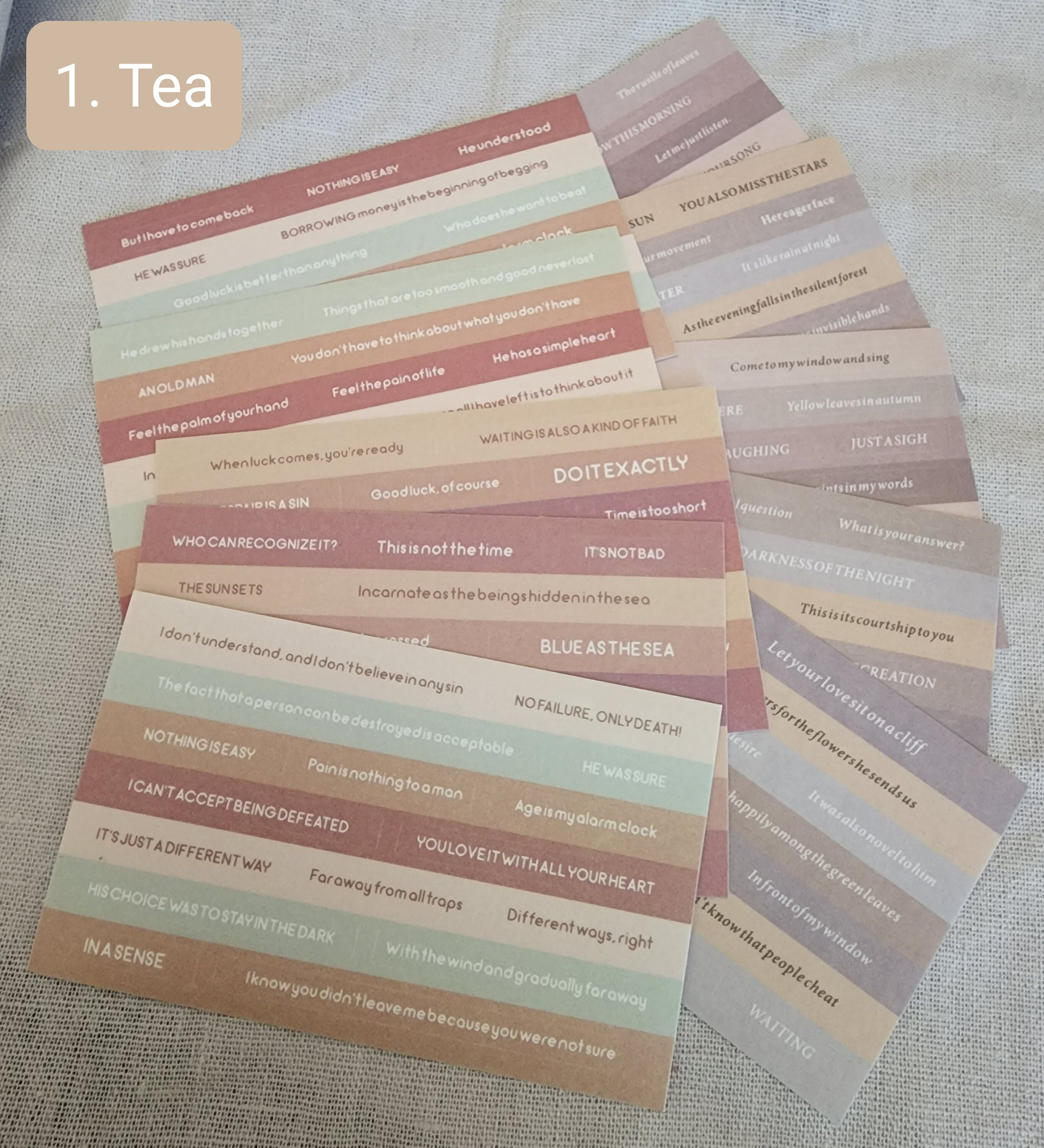 10 Pieces Washi Wording Stickers Paper Stock for Scrapbook Junk Journal ...