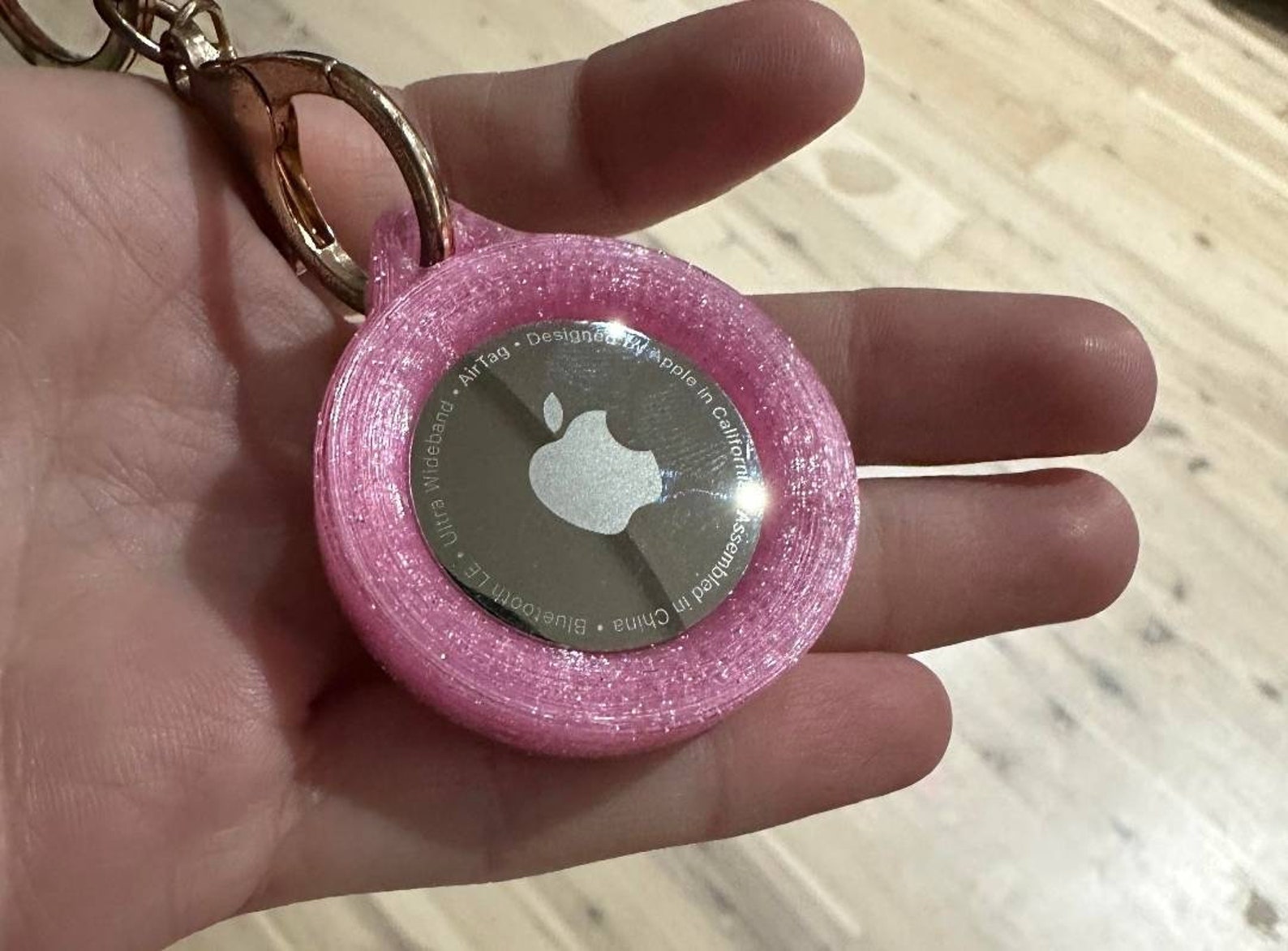 Apple AirTag Case With Clasp and Split Ring - Etsy