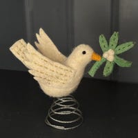 Christmas Peace Dove Wreath - Etsy
