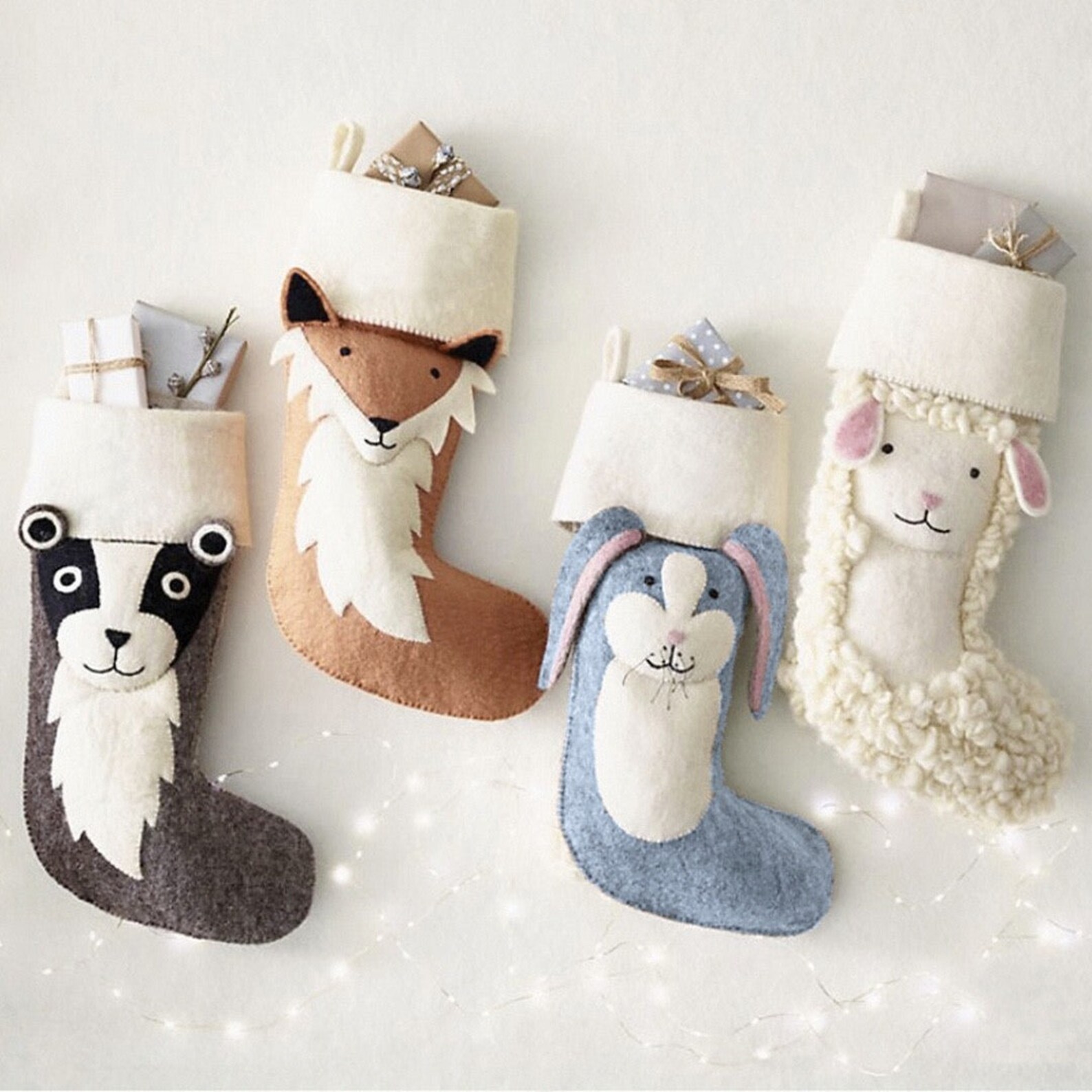 Shirley Sheep Christmas Stocking - Felted Wool -sheep Christmas ...