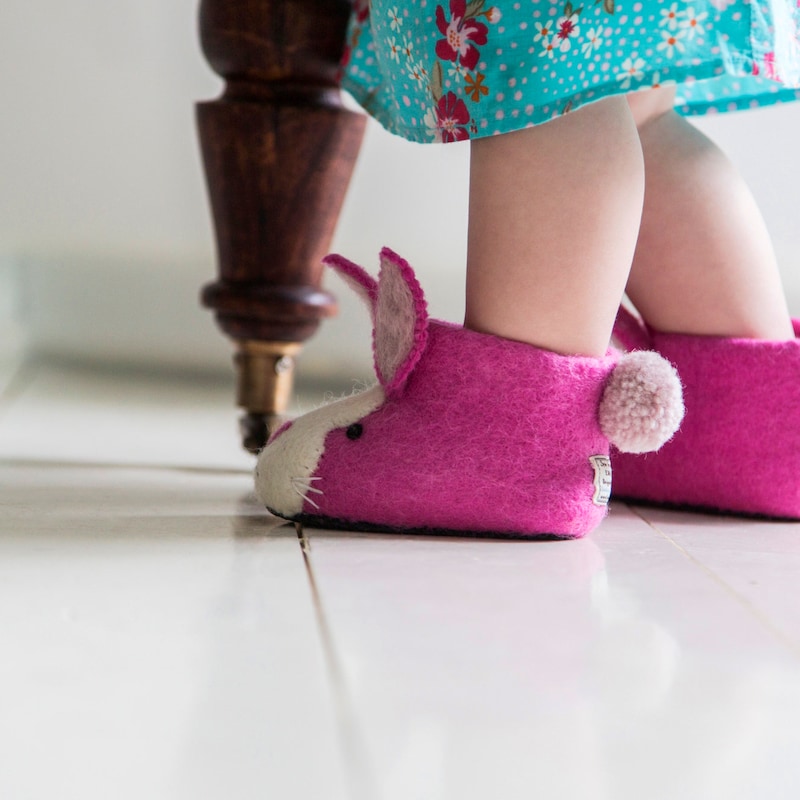 Rabbit Slippers - Etsy