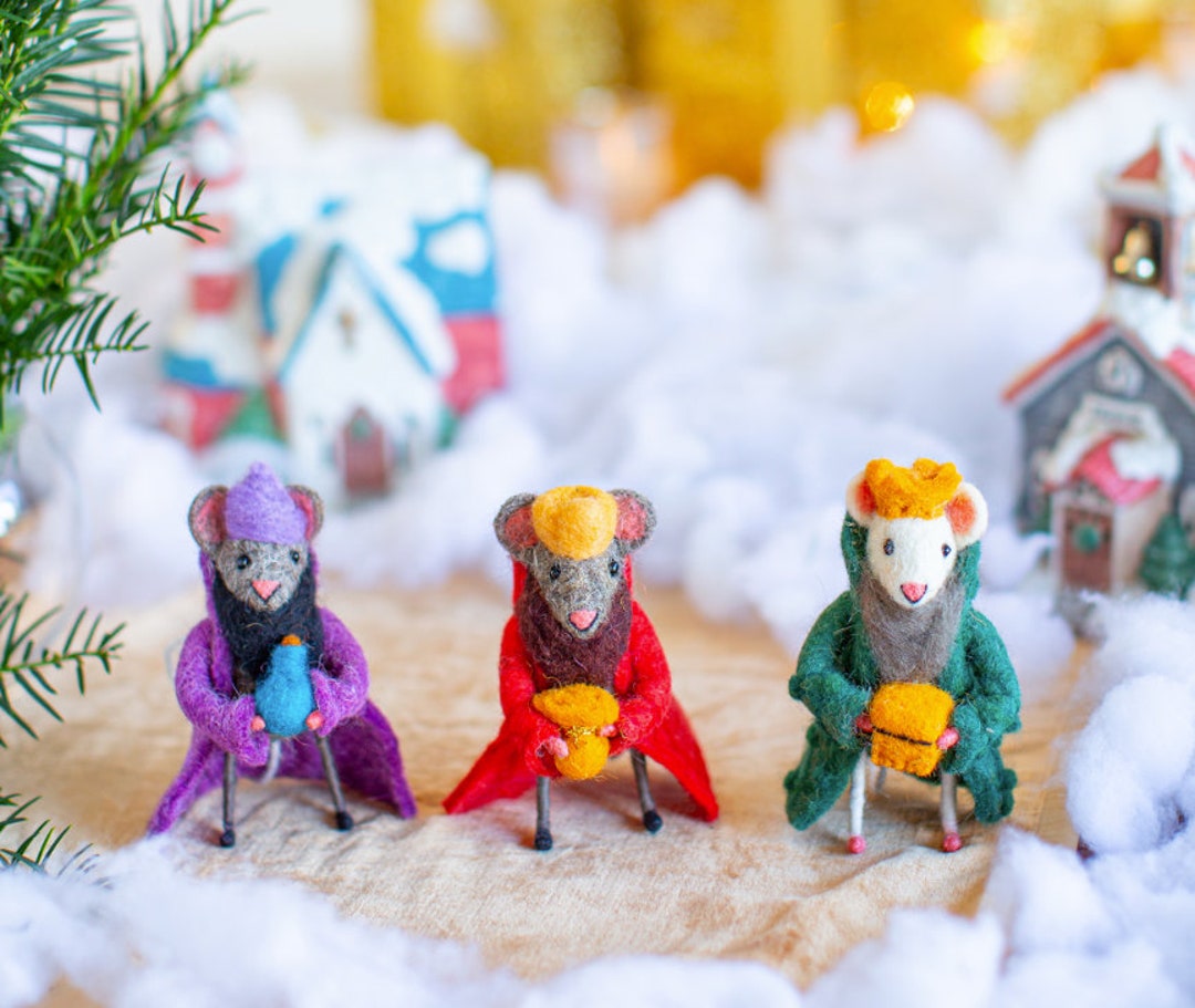 NEW Three Wise Mice Nativity Set - Etsy