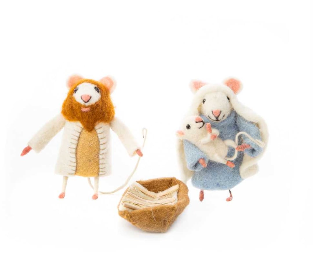 Nativity Mice Family Set - Etsy