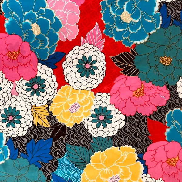 Japanese Design Fabric - Etsy