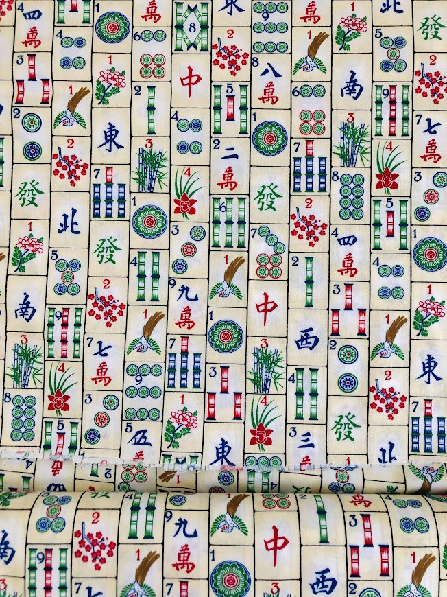 Mahjong Pieces Timeless Treasures Fabric by the Meter - Etsy