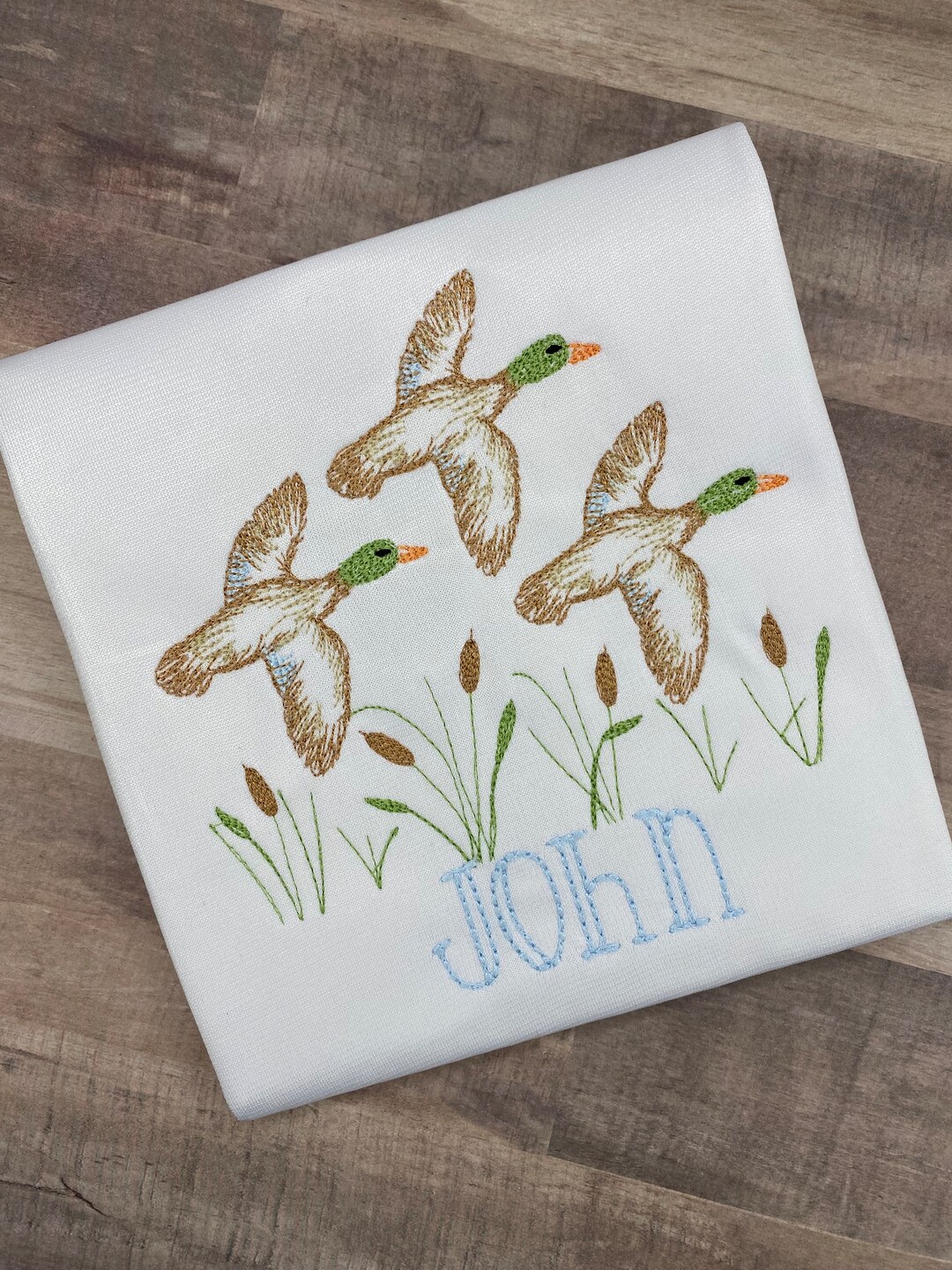 One Lucky Duck First Birthday Embroidered Mallard Shirt , Toddler Duck ...