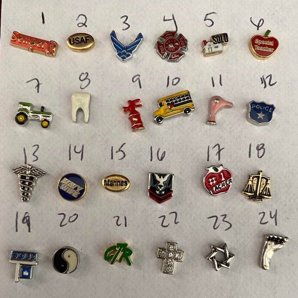 Origami Owl Charms - Etsy