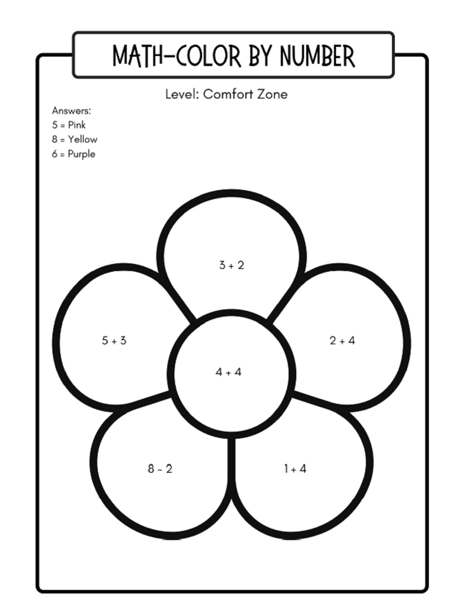 Basic Addition-subtraction Worksheets (10) - Etsy