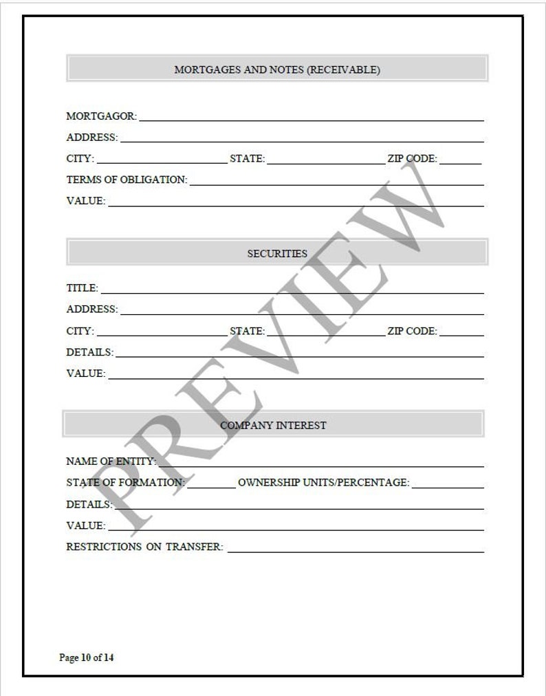 Probate Intake Form Questionnaire (attorney Form) - Etsy