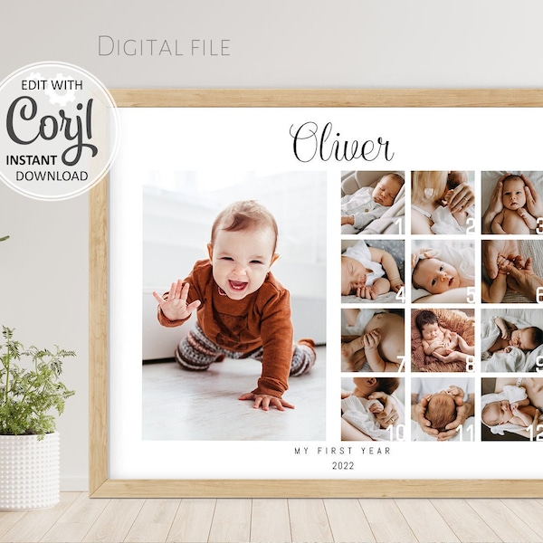 My First Year Frame - Etsy