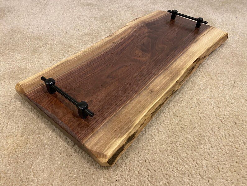 Live Edge Serving Tray - Etsy