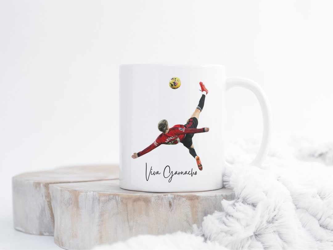 Viva Garnacho Mug, Alejandro Garnacho Overhead Kick Goal Mugs ...