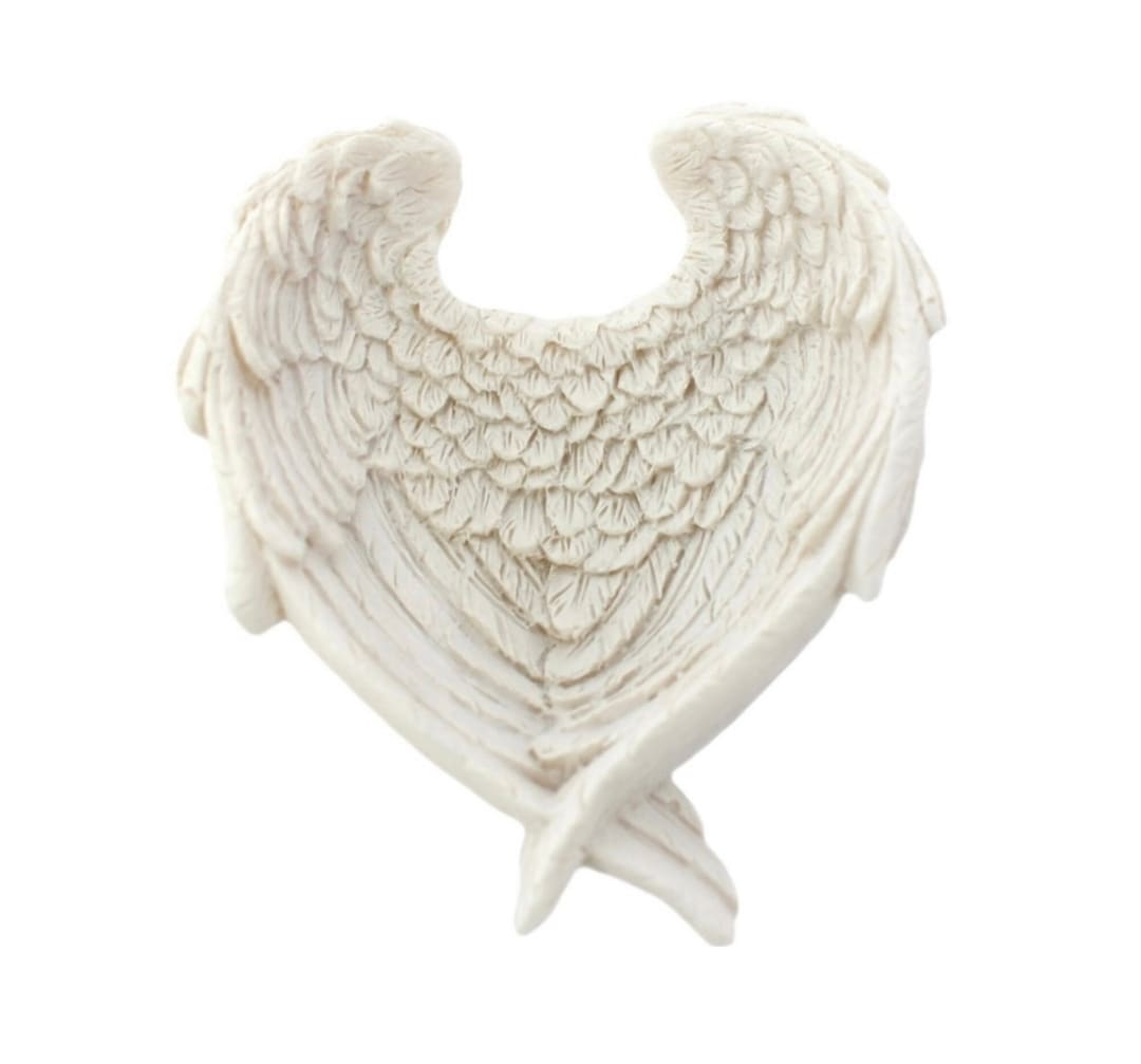 Angel Wing Dish, White Angel Wings Trinket Dish, Crystal Holder ...