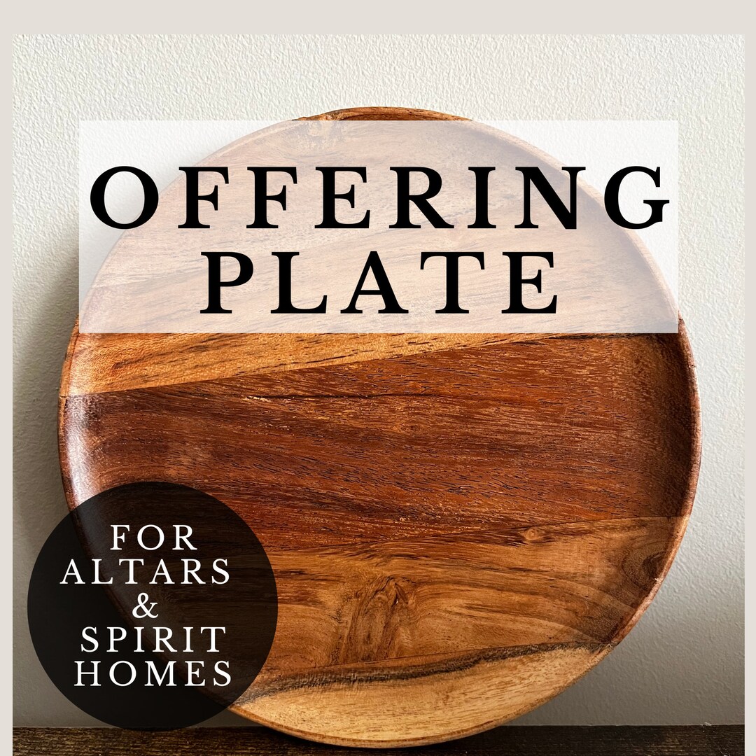 Wooden Offerings Plate Deities Spirit Companions Altar - Etsy